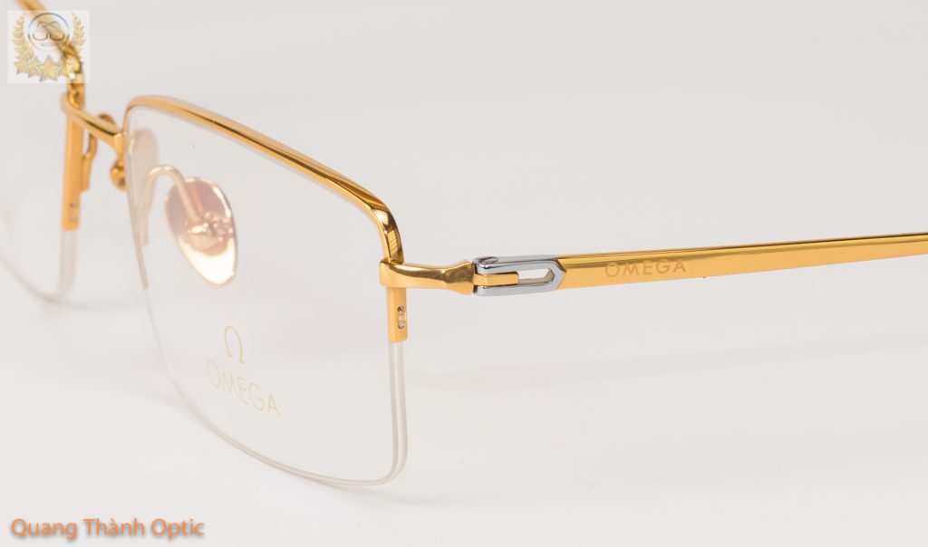 Gọng kính Omega 511629 chất liệu Titanium mạ vàng 18k - Kính mắt Quang ...