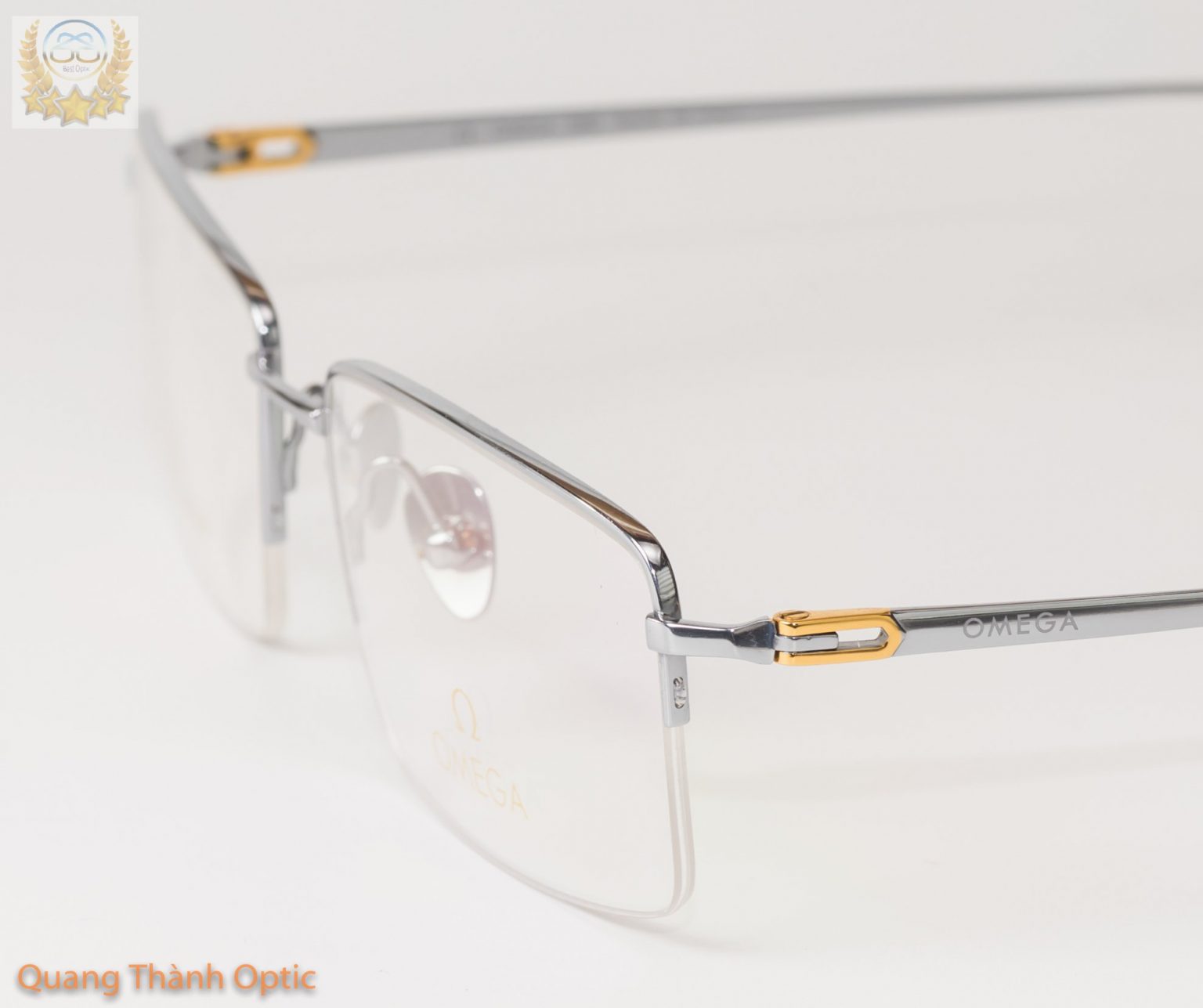 Gọng kính Omega 511629 chất liệu Titanium mạ vàng 18k - Kính mắt Quang ...